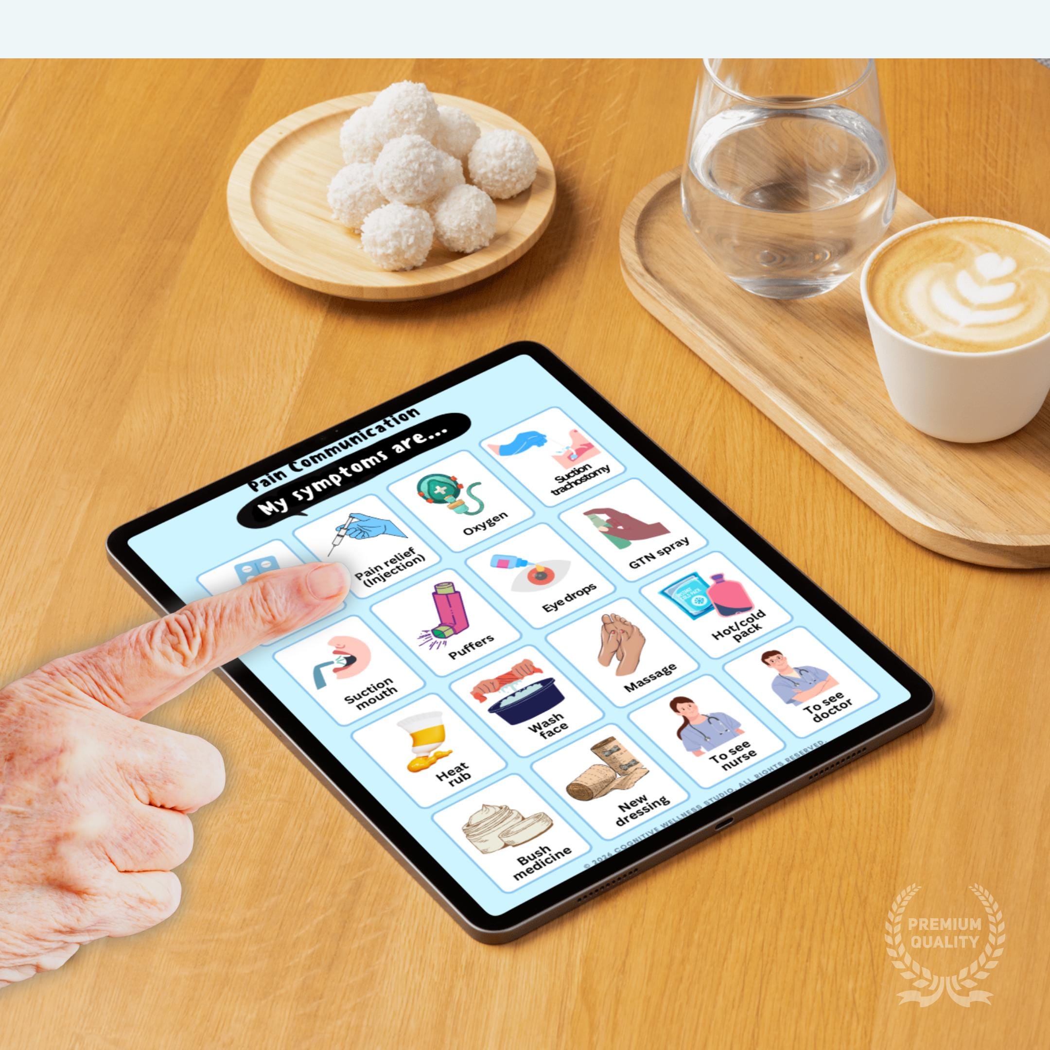 Pain Communication Board for Seniors: Dementia, Stroke, Aphasia ...