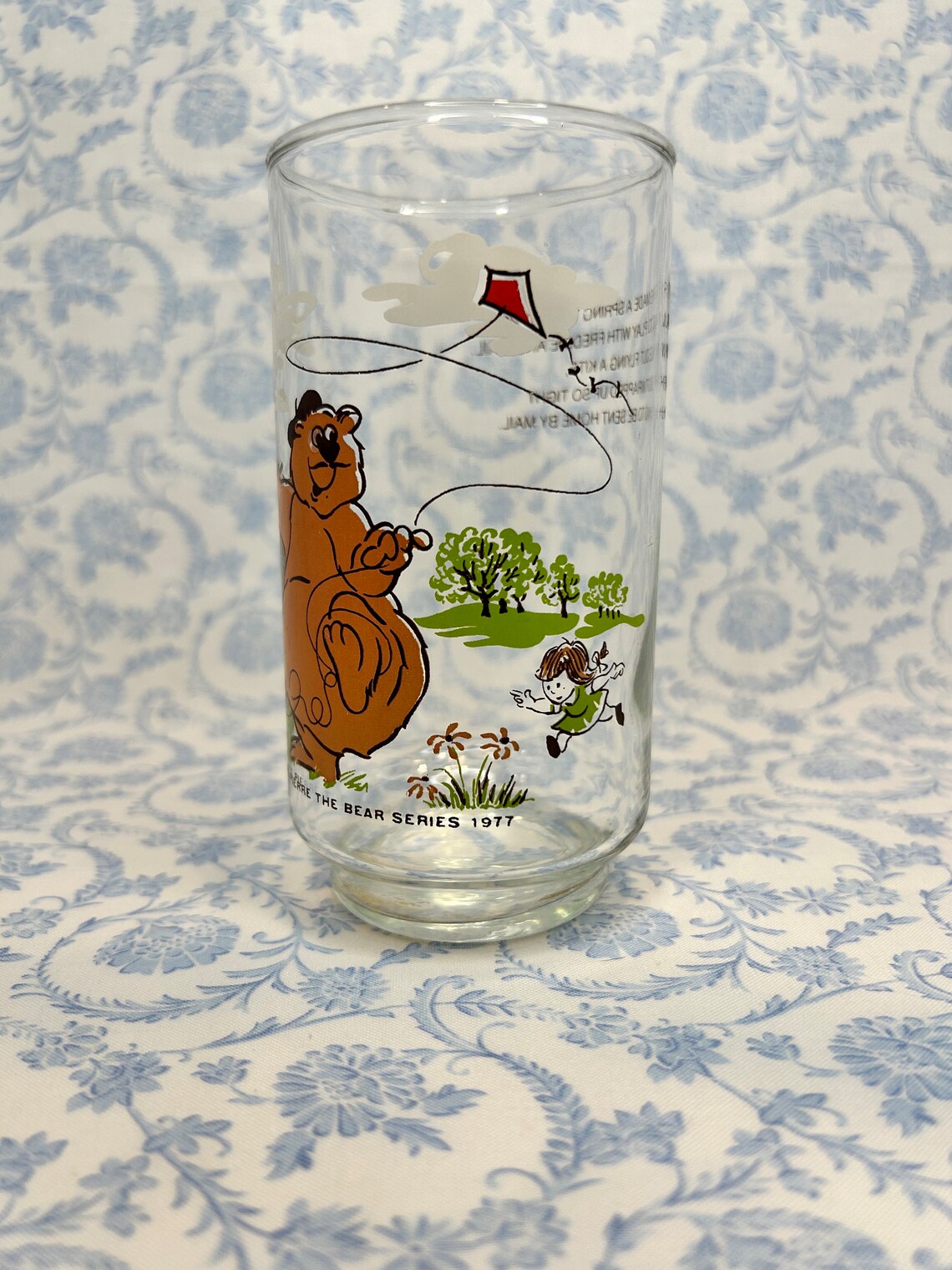 Vintage 1977 Lk’s Pierre the Bear Spring Glass Tumbler - Etsy