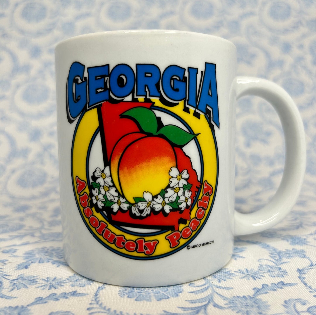 Vintage Georgia Absolutely Peachy Mug - Etsy