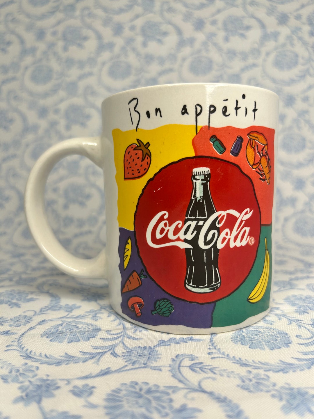 Vintage 1996 Coca-cola Bon Appetit Mug - Etsy