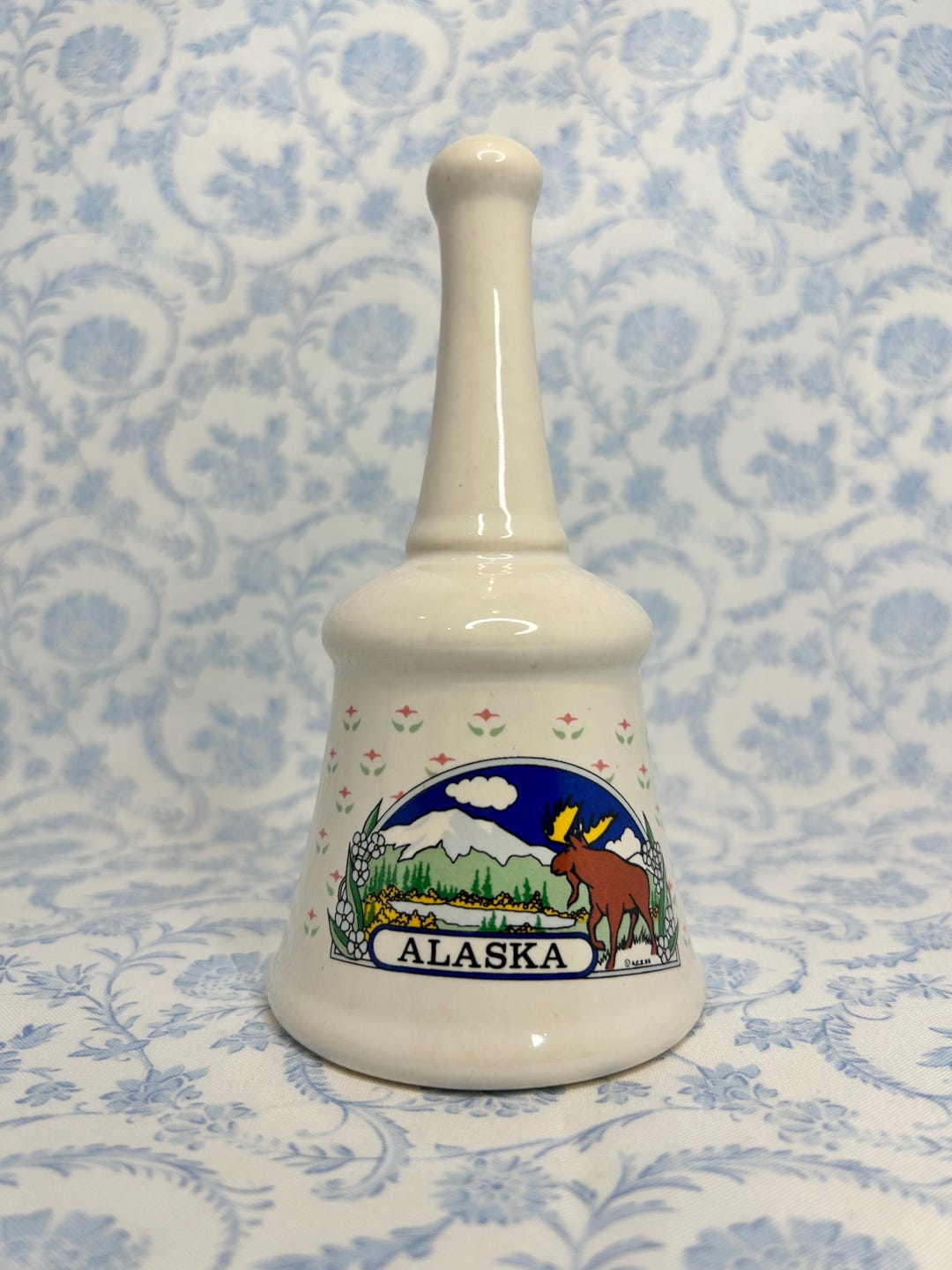 Vintage 1985 Alaska Ceramic Souvenir Bell - Etsy