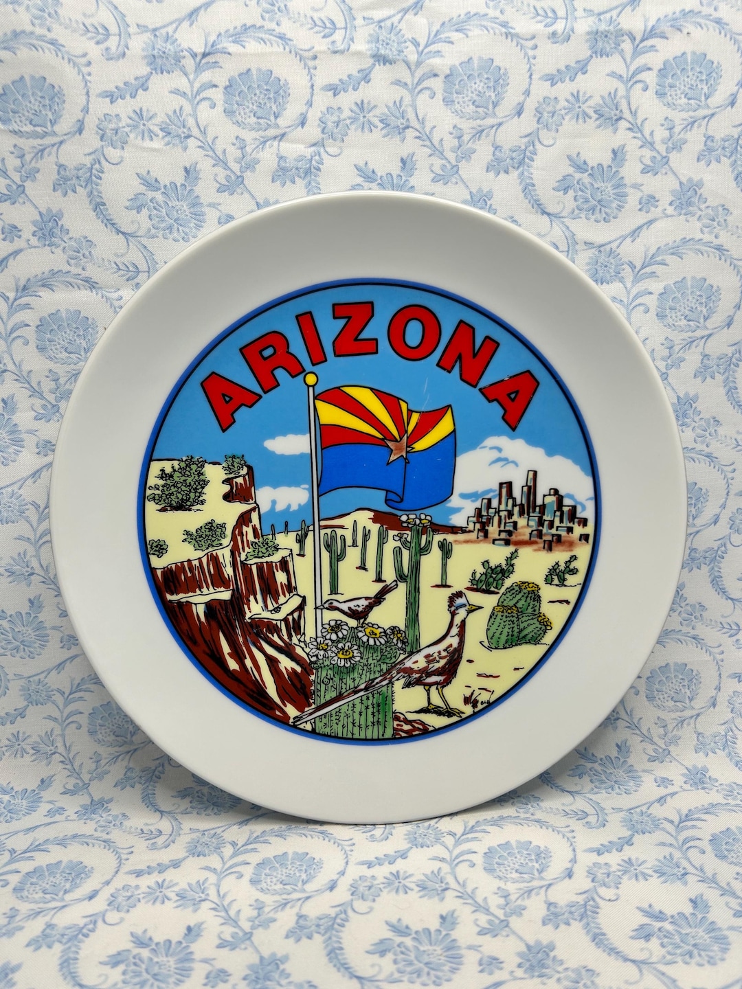 Vintage Arizona Decorative Plate - Etsy