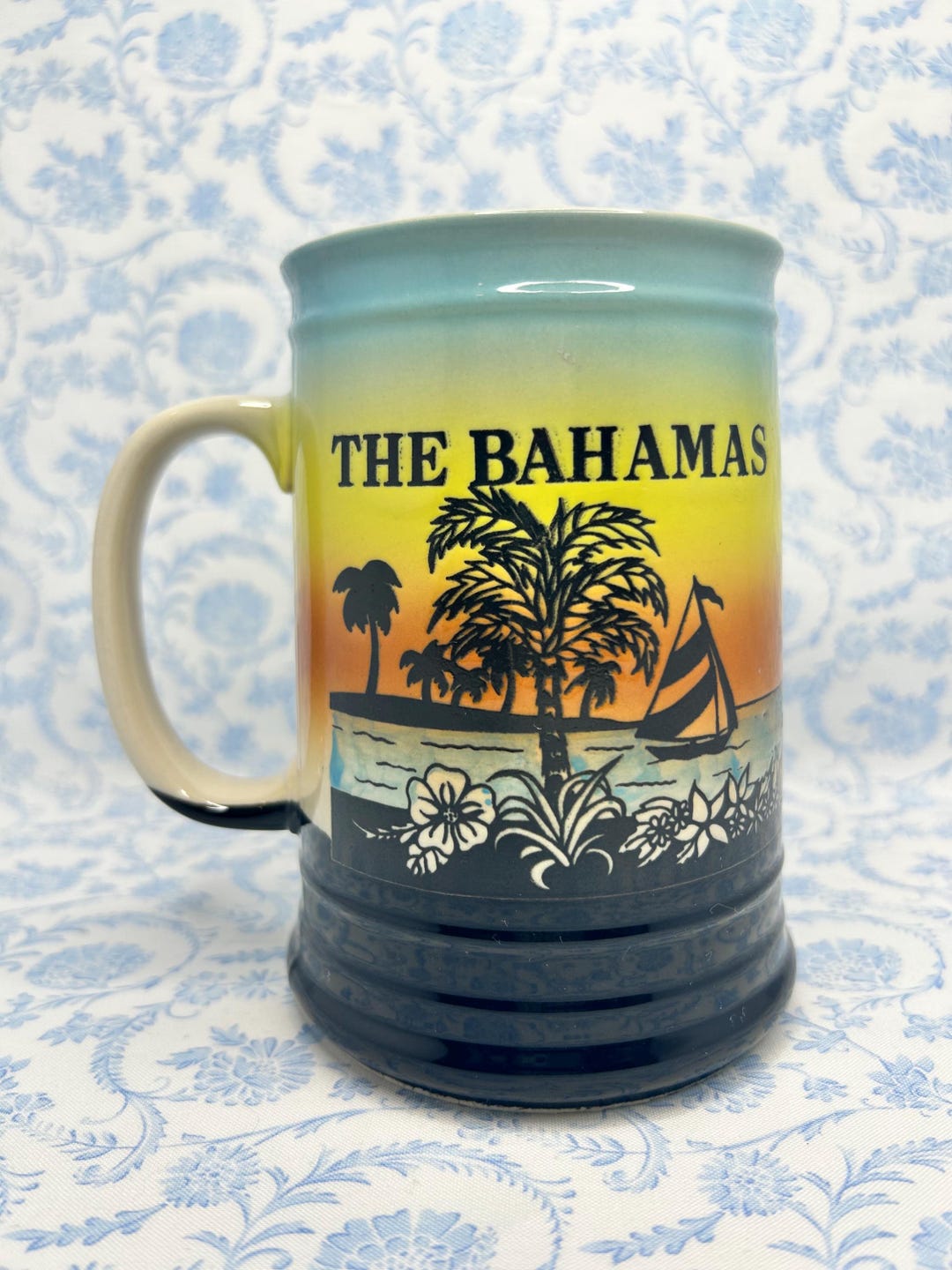 Vintage the Bahamas Sunset Ceramic Beer Mug - Etsy
