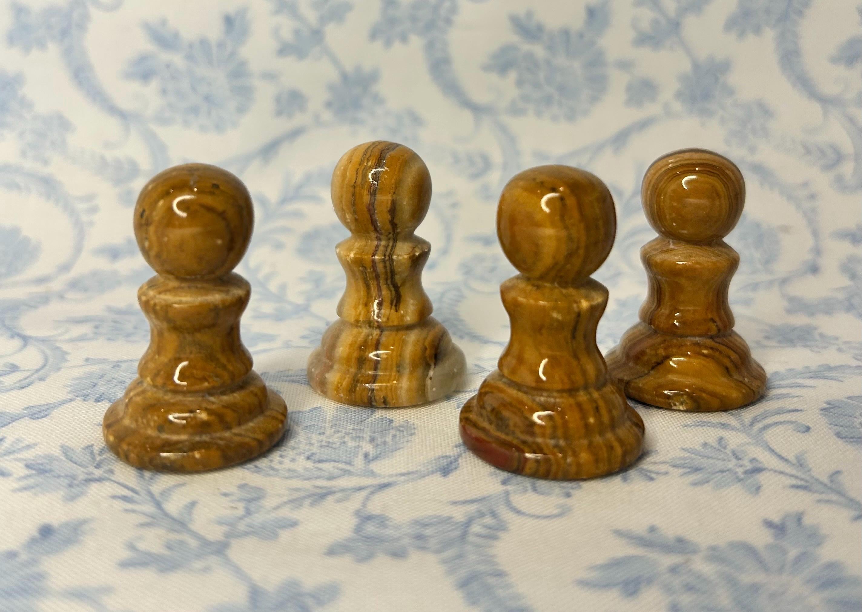 Vintage Replacement Marble Chess Pieces - Etsy