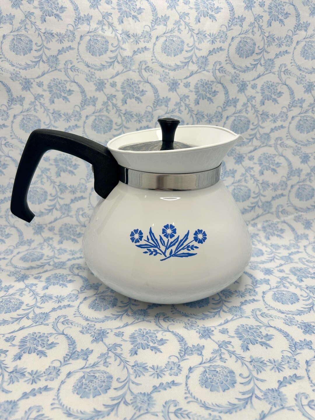 Vintage Corning Ware Blue Cornflower Teapot - Etsy