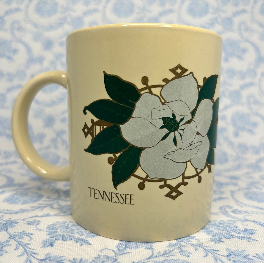 Vintage Tennessee Floral Mug - Etsy