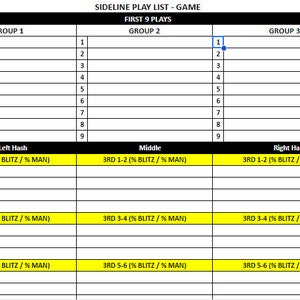 Offensive Call Sheet Bundle - Etsy