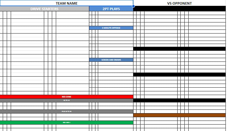 Offensive Call Sheet - Etsy