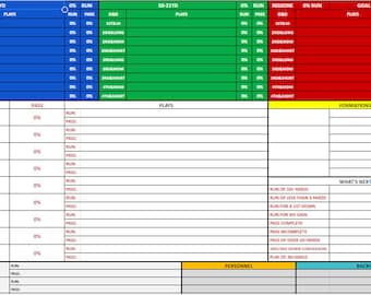 Offensive Call Sheet - Etsy