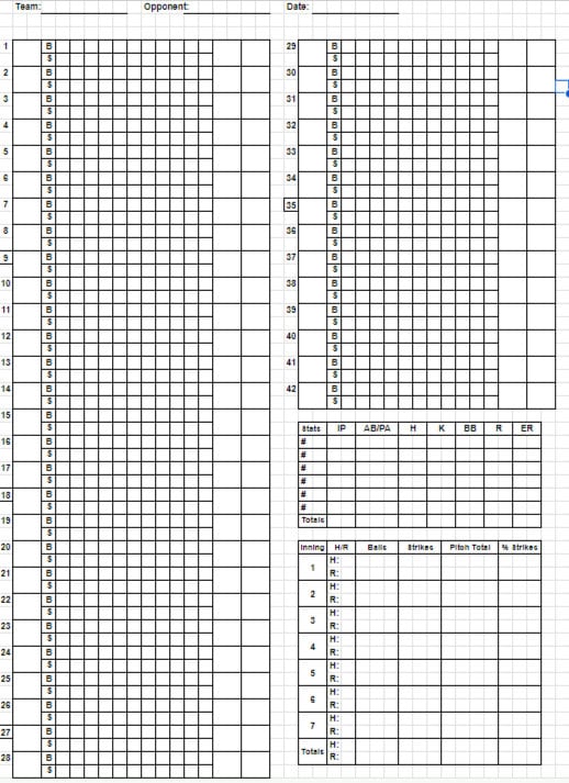 PITCHING CHART - Etsy