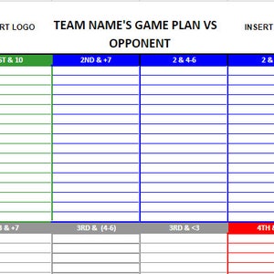 Offensive Call Sheet Bundle - Etsy