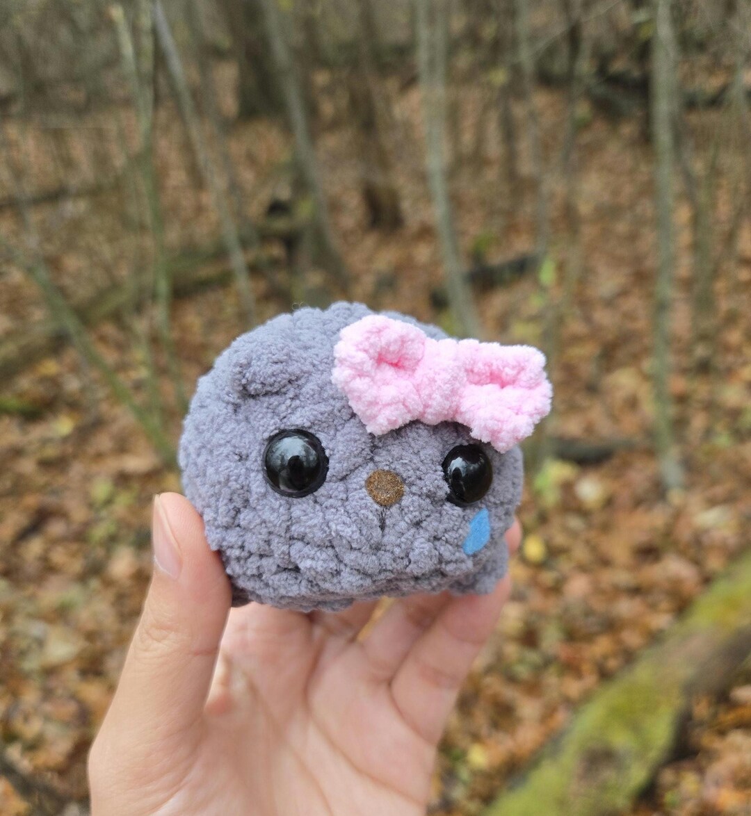 Handknit Mini Sad Hamster, Sad Viral Crying Tiktok Hamster, Hamster ...
