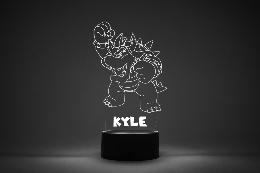 Bowser LED Night Light Super Mario Kids Gift Super Mario Bros Mario ...