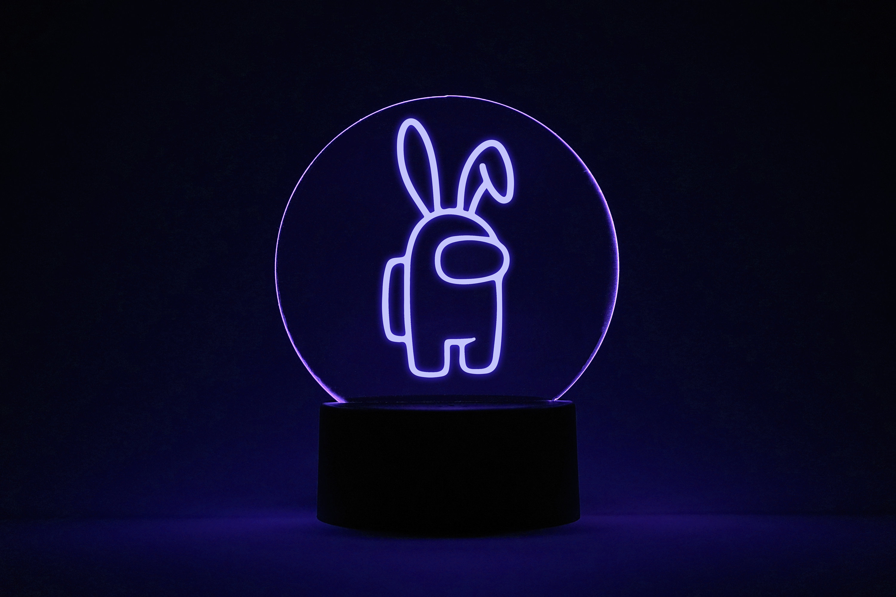 Personalized Bunny Among Us LED Night Light Kids Light - Etsy