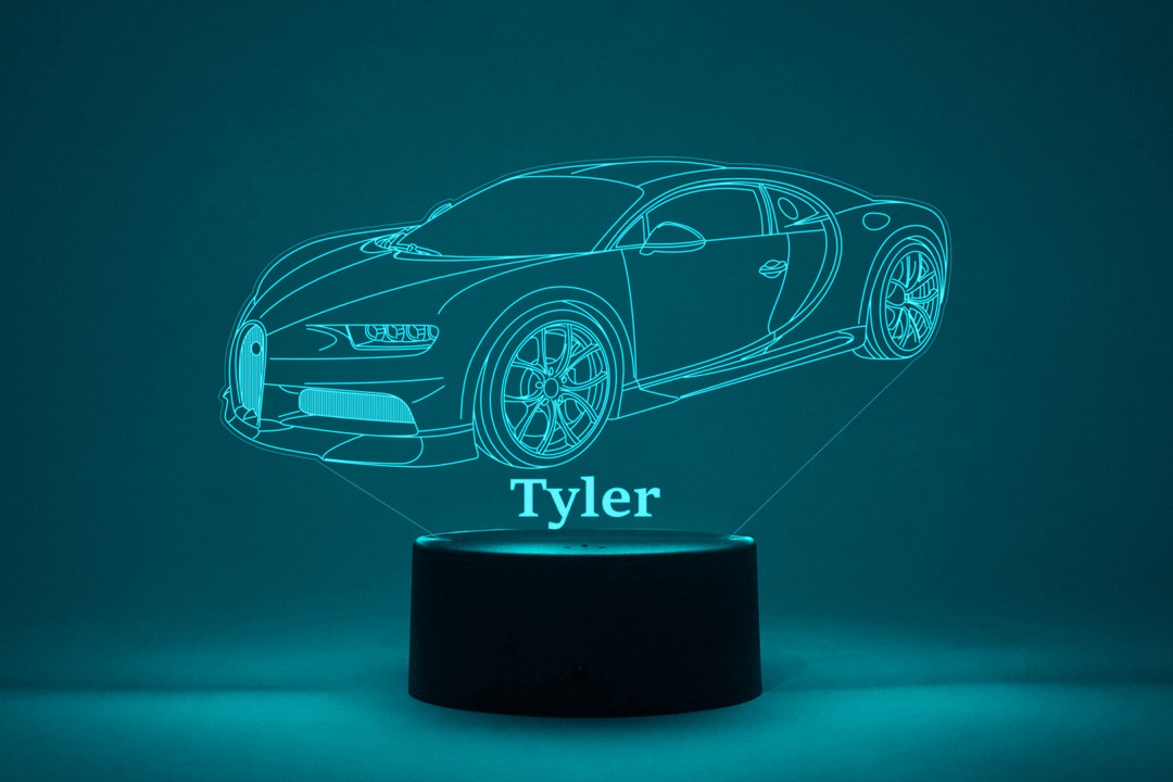 Bugatti Chiron LED Light Multi Color Gift for Him Car Accessories Car ...