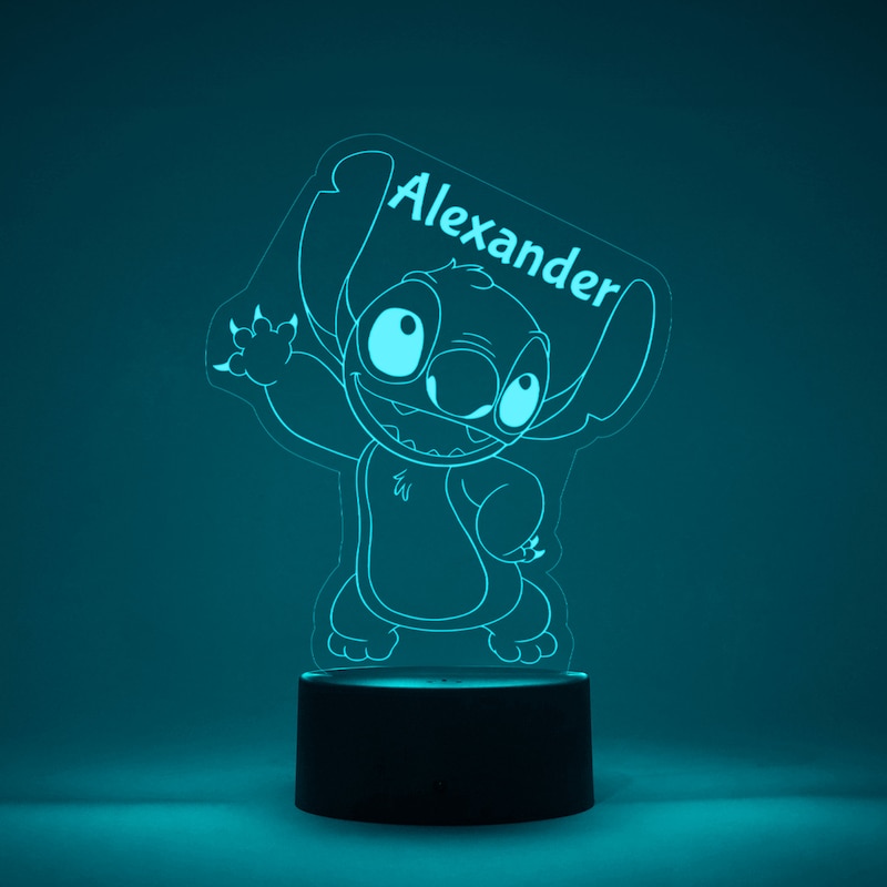 Stitch Led Night Light - Etsy