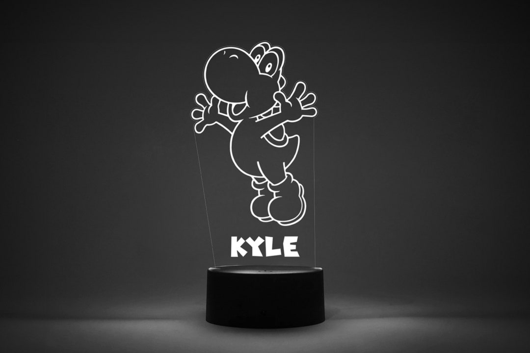 Yoshi LED Night Light Super Mario Kids Gift Super Mario Bros Mario Lamp ...