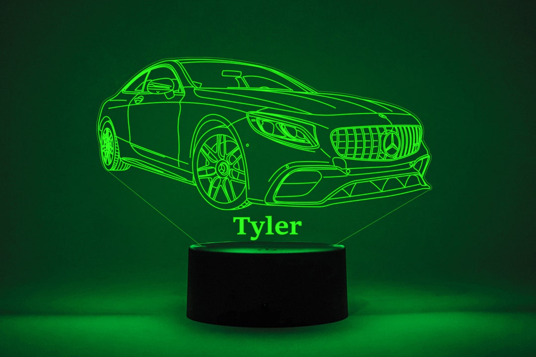Personalized Mercedes S Class LED Light Personalized Gift Multi Color ...