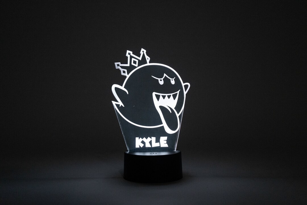 King Boo LED Night Light Super Mario Kids Gift - Etsy