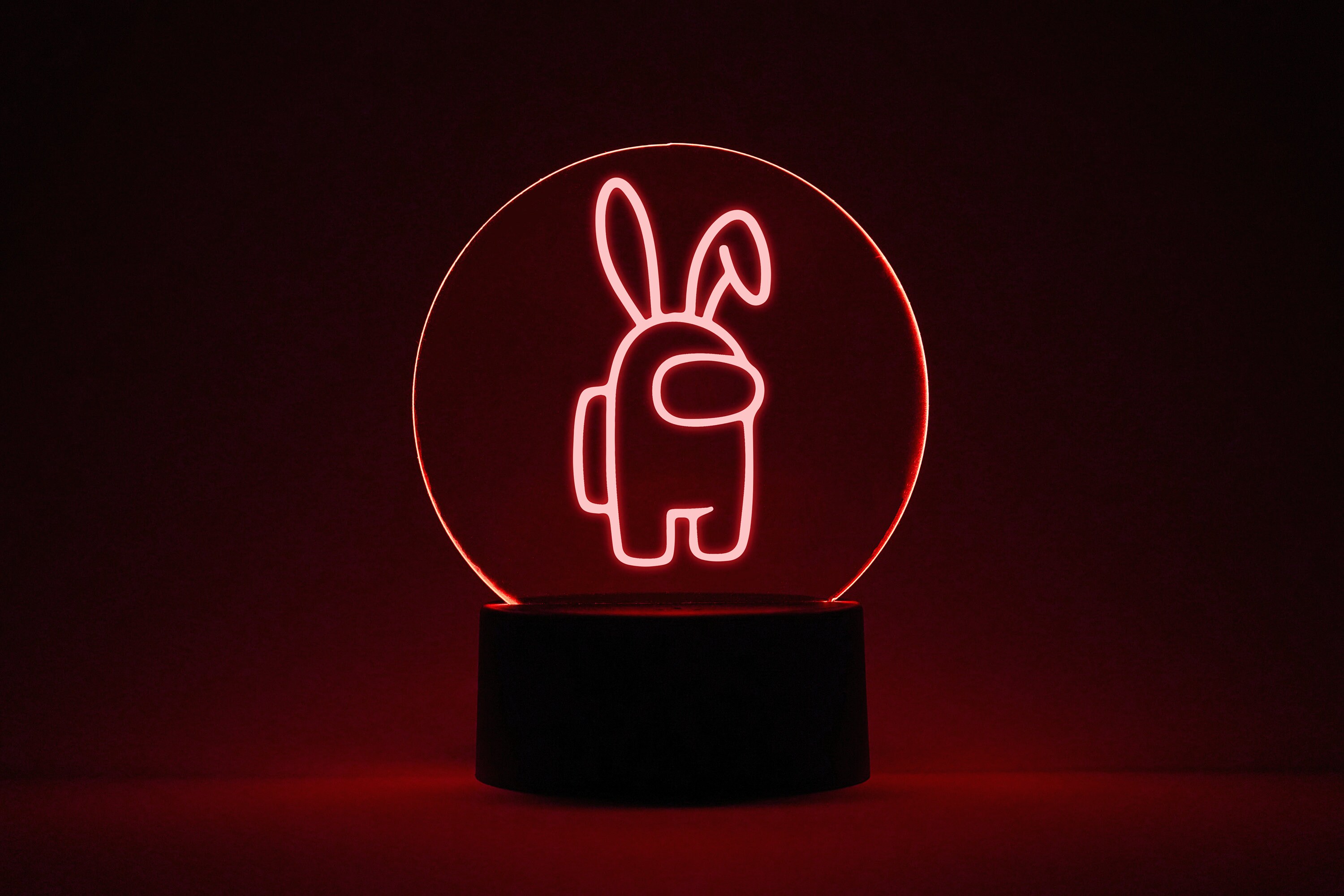 Personalized Bunny Among Us LED Night Light Kids Light - Etsy