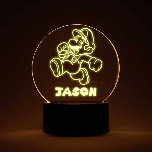 Mario Lamp - Etsy