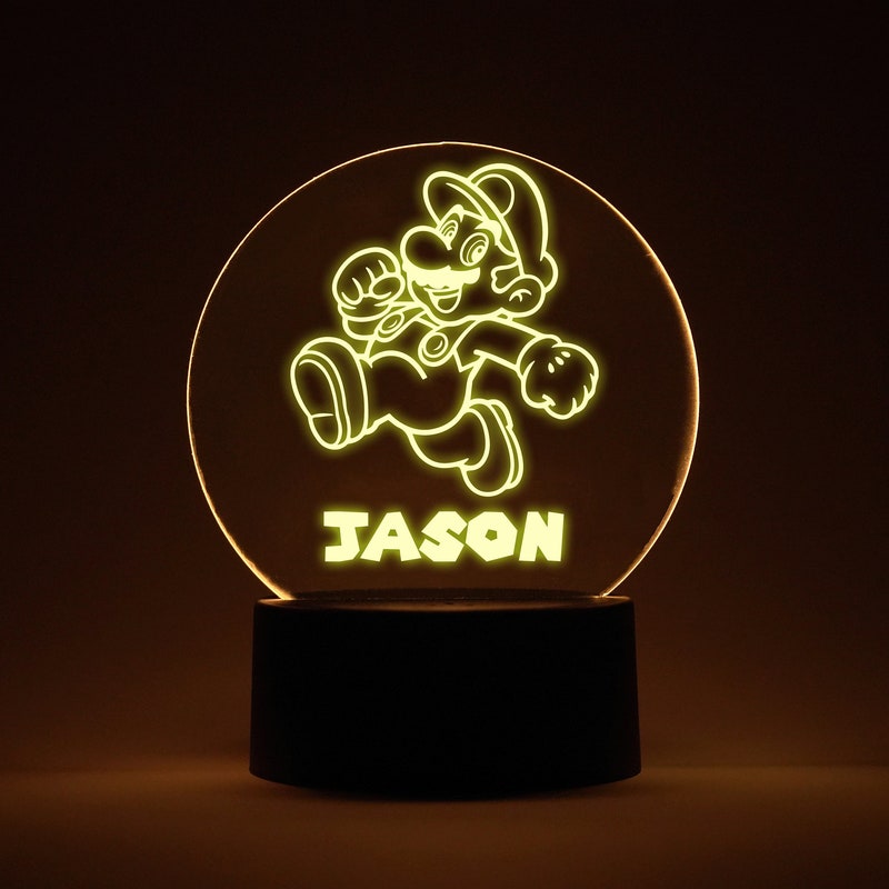 Mario Lamp - Etsy