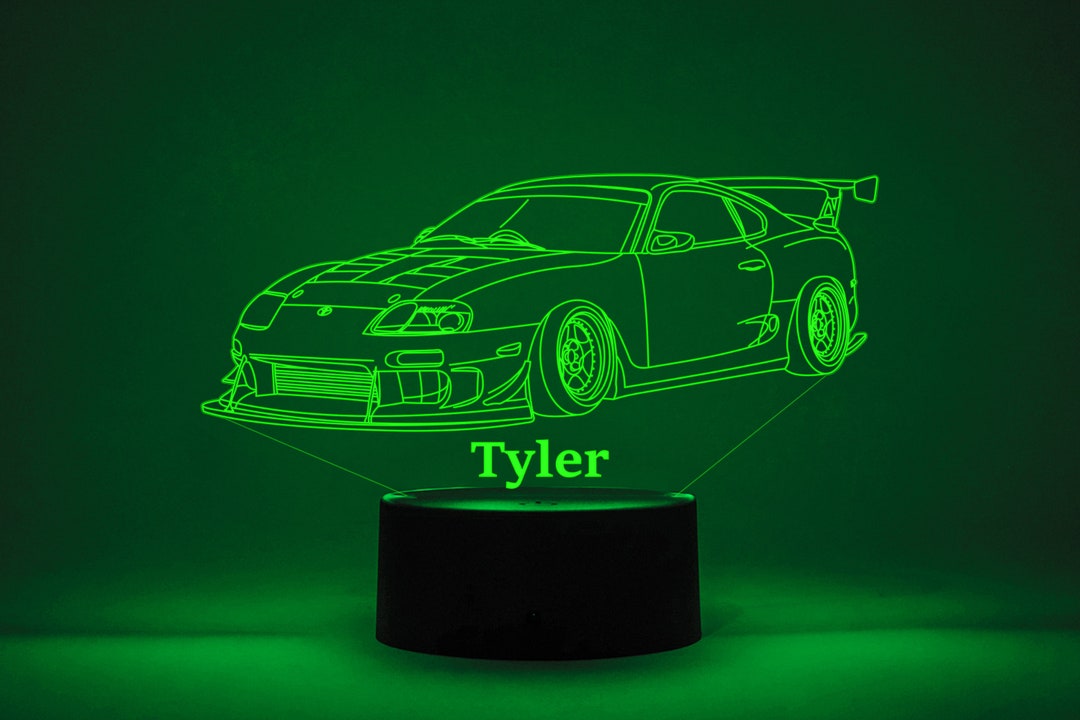 Personalized Mk4 Toyota Supra LED Light Personalized Gift Multi Color ...