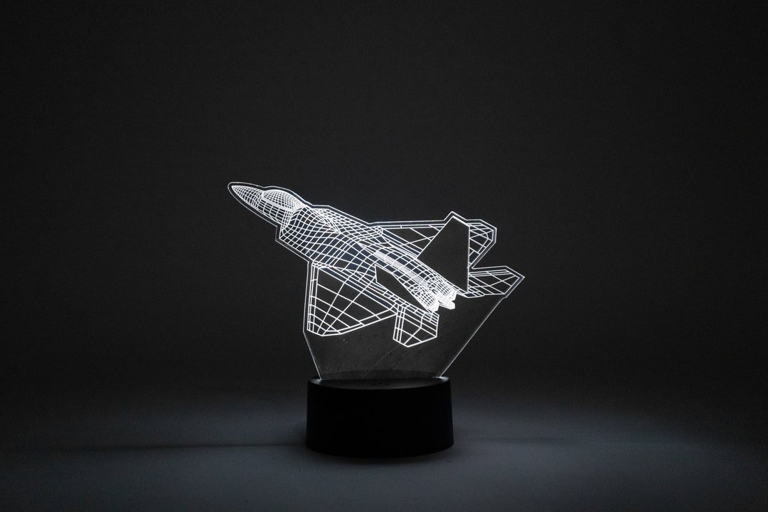 F35 LED Night Light Aviation Enthusiast Decor Airplane 3D Lamp Aircraft ...