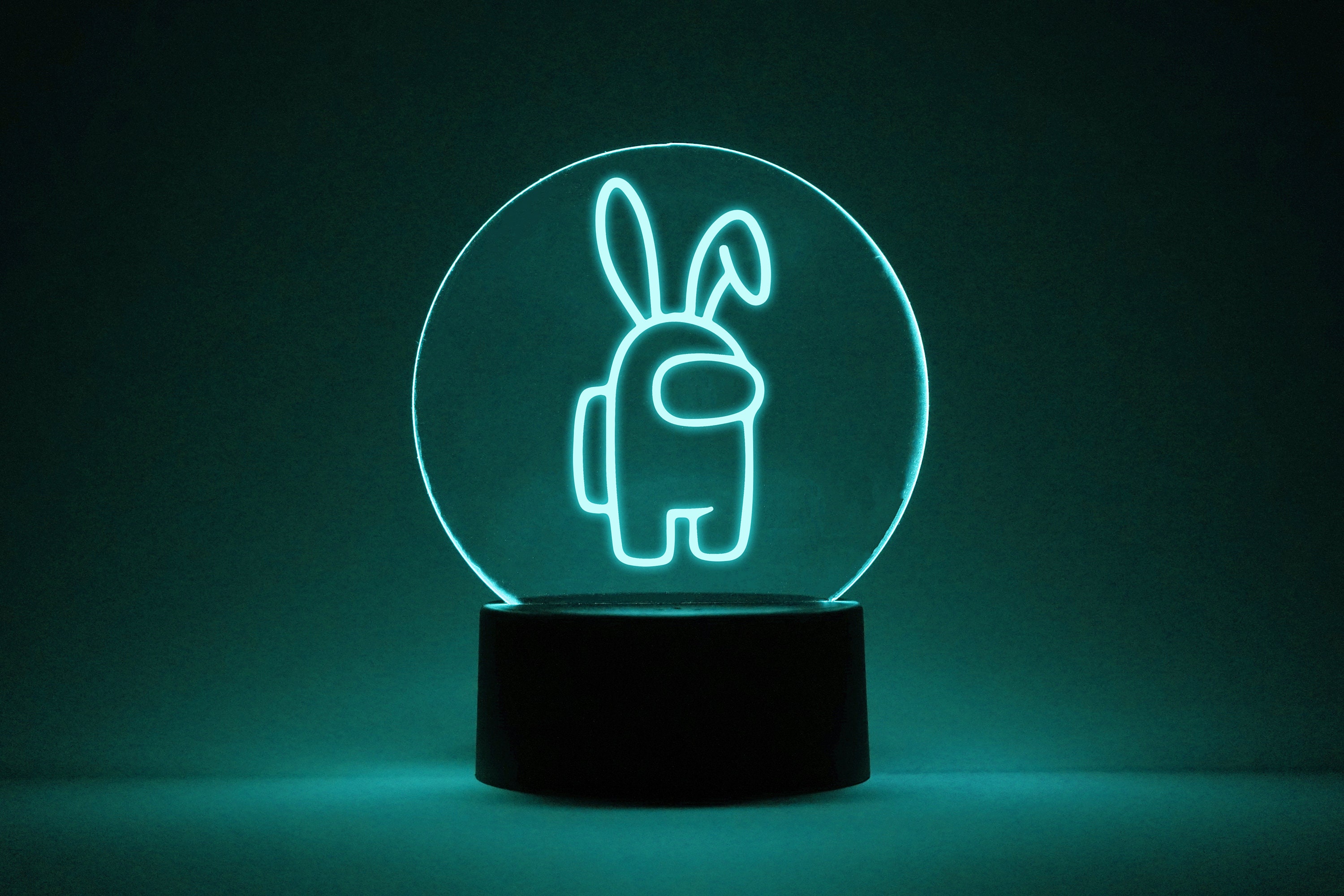 Personalized Bunny Among Us LED Night Light Kids Light - Etsy