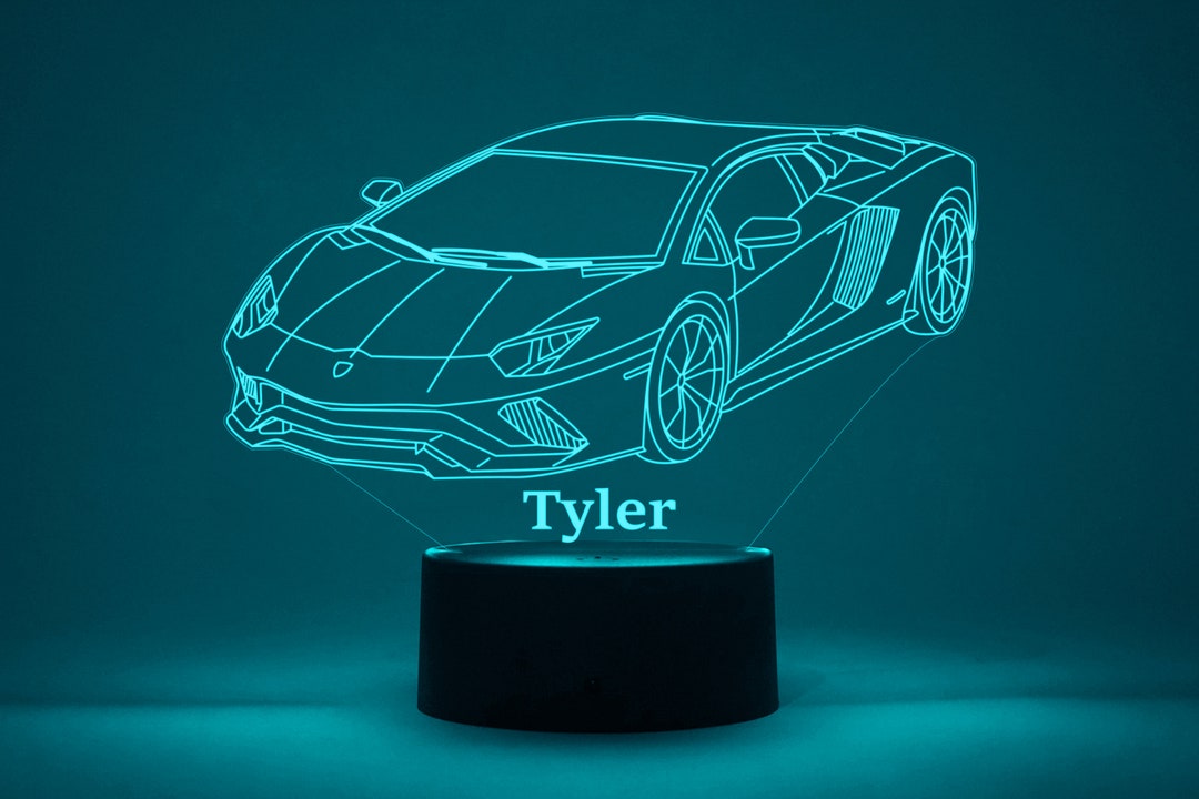 Lamborghini LED Light Multi Color Gift for Him Car Accessories Car Gift ...
