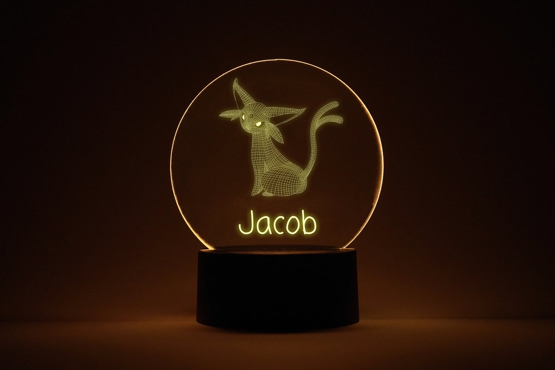 Espeon LED Night Light Perfect Kids Gift for Pokemon Fans Pokemon - Etsy