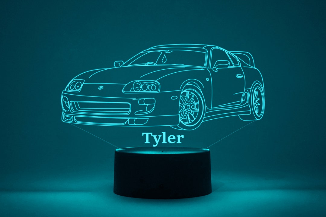 Toyota Supra LED Light Multi Color Gift for Him Car Accessories Car ...