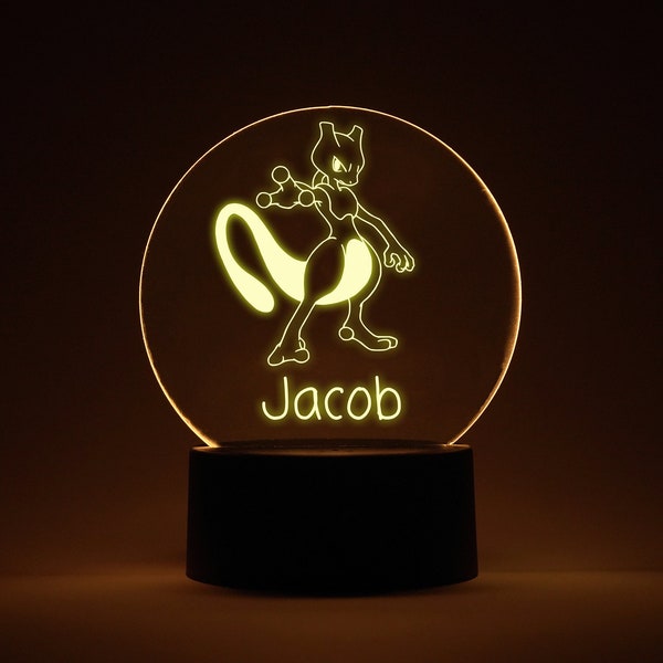 Mewtwo Light - Etsy