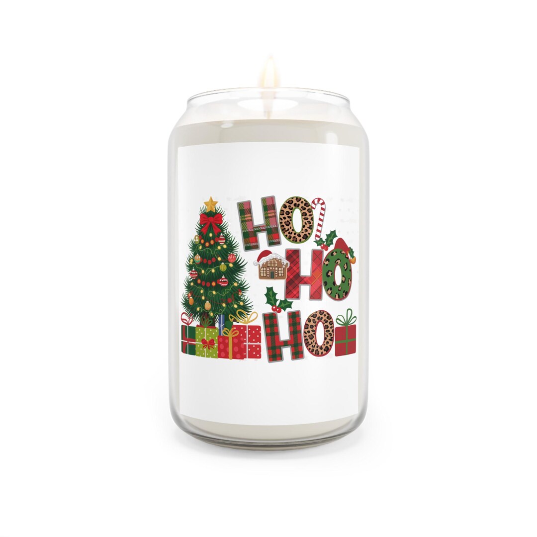 Ho Ho Ho Merry Christmas Scented Candle, 13.75oz - Etsy