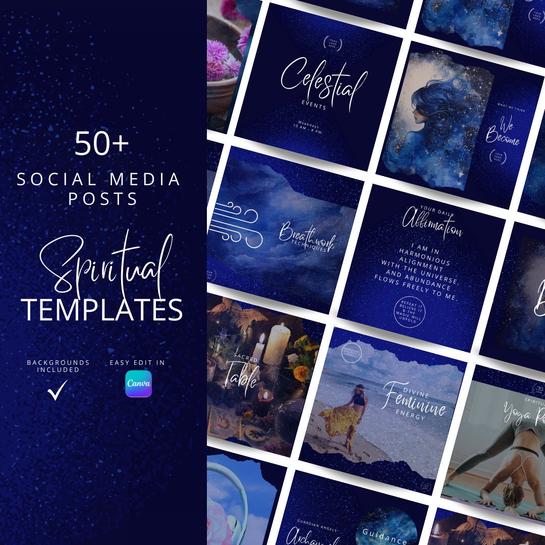 Spiritual Instagram Post Templates - Spiritual Instagram Template ...