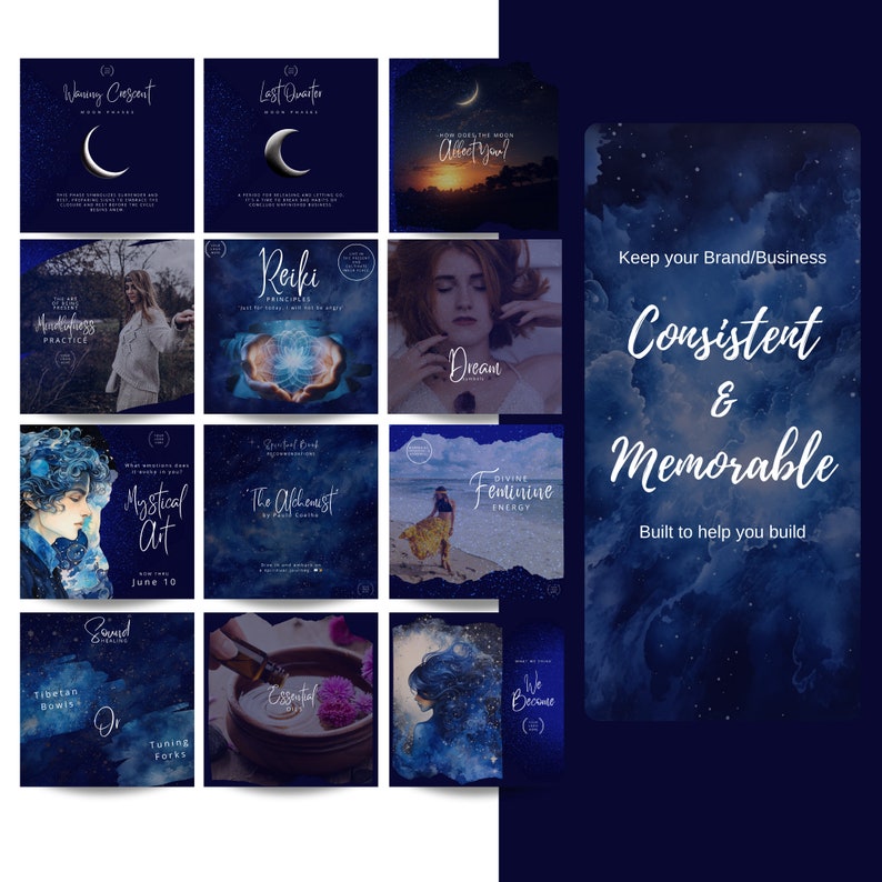 300 Premium Spiritual Instagram Post Templates - Spiritual Instagram ...