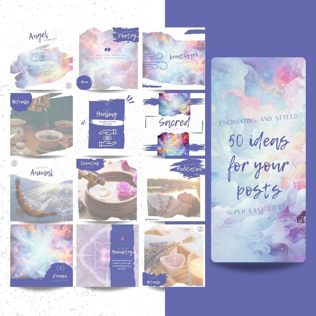 Spiritual Instagram Post Templates - Spiritual Instagram Template ...