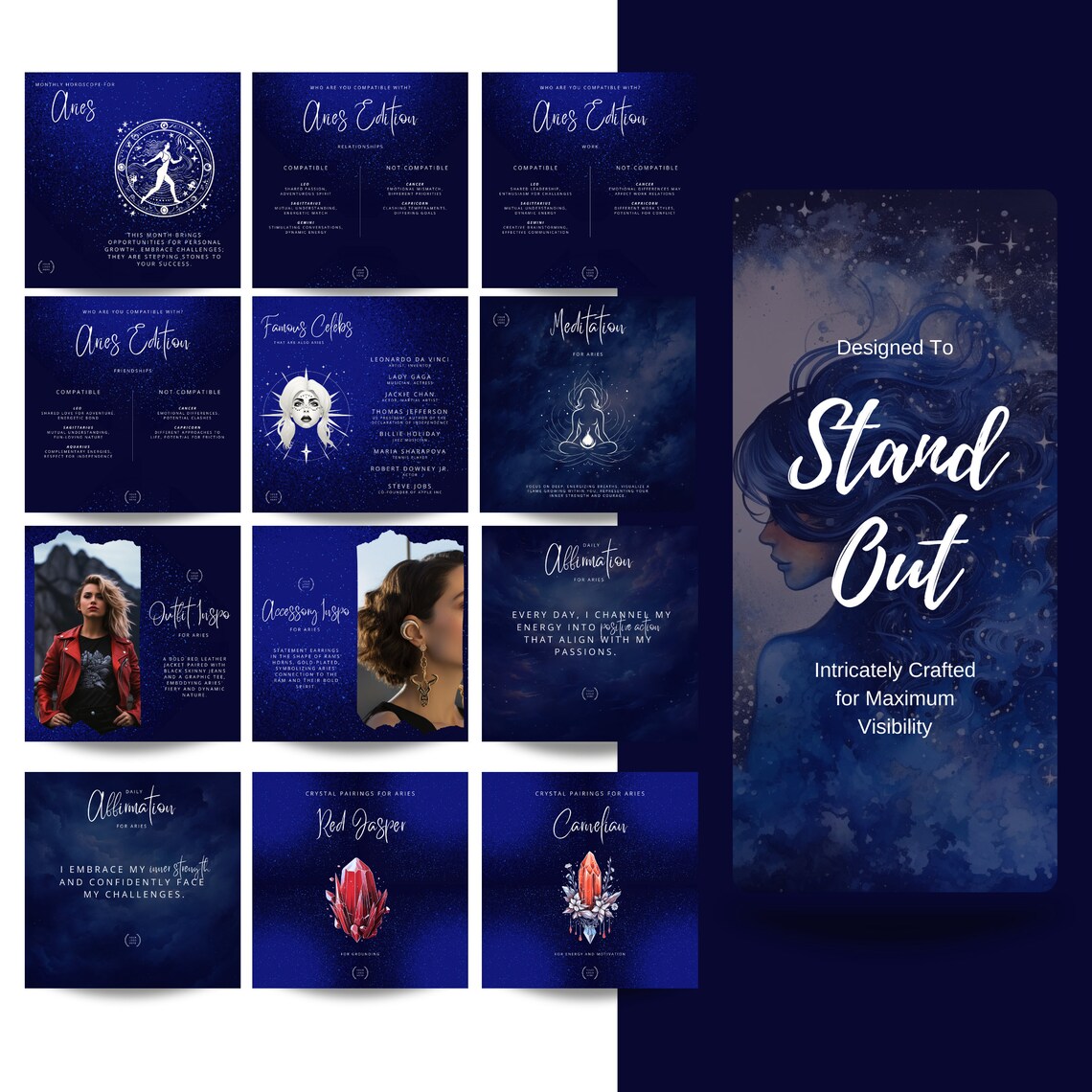 300 Premium Spiritual Instagram Post Templates - Spiritual Instagram ...