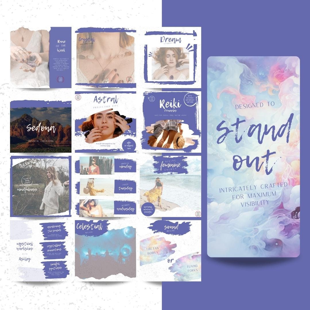 Spiritual Instagram Post Templates - Spiritual Instagram Template ...