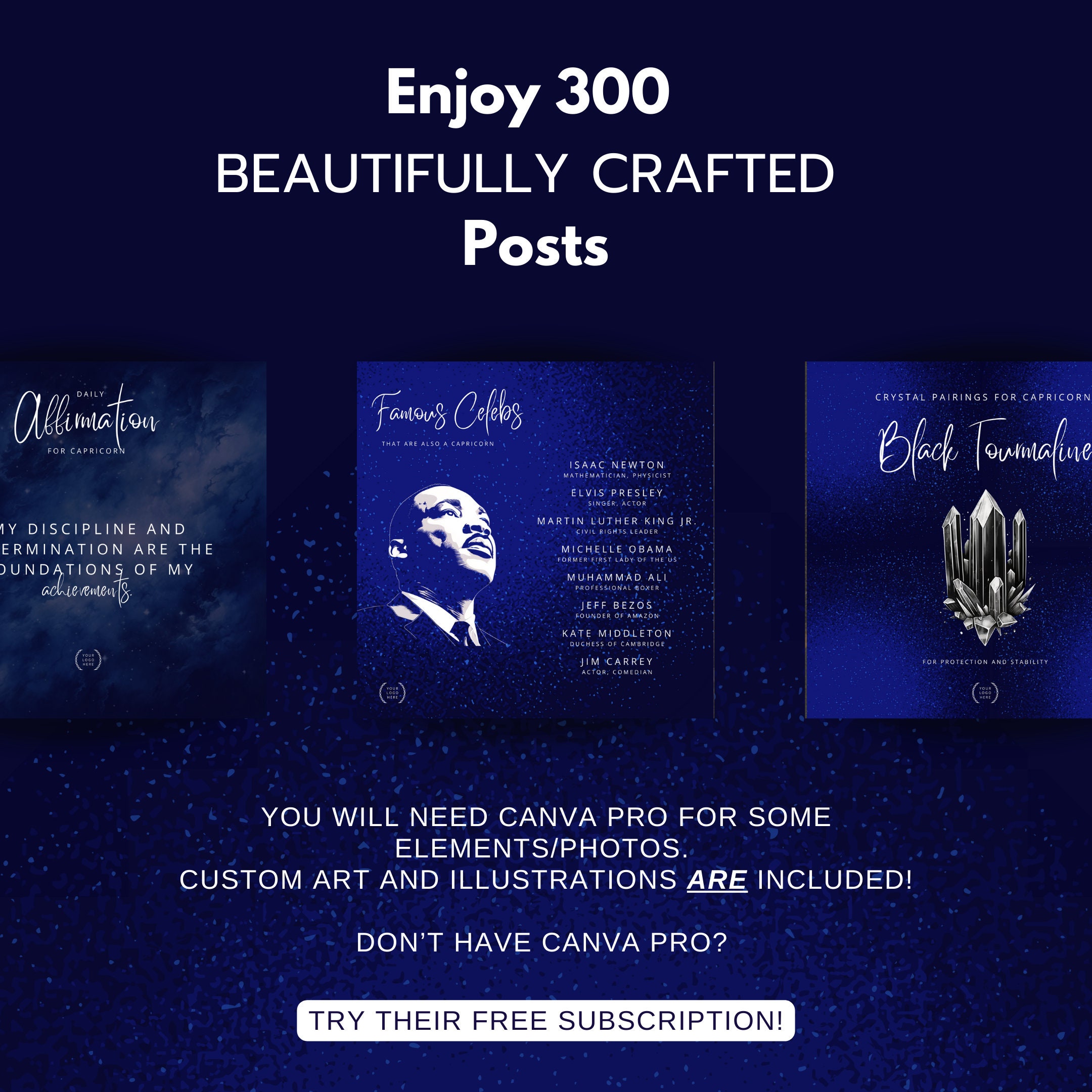 300 Premium Spiritual Instagram Post Templates - Spiritual Instagram ...