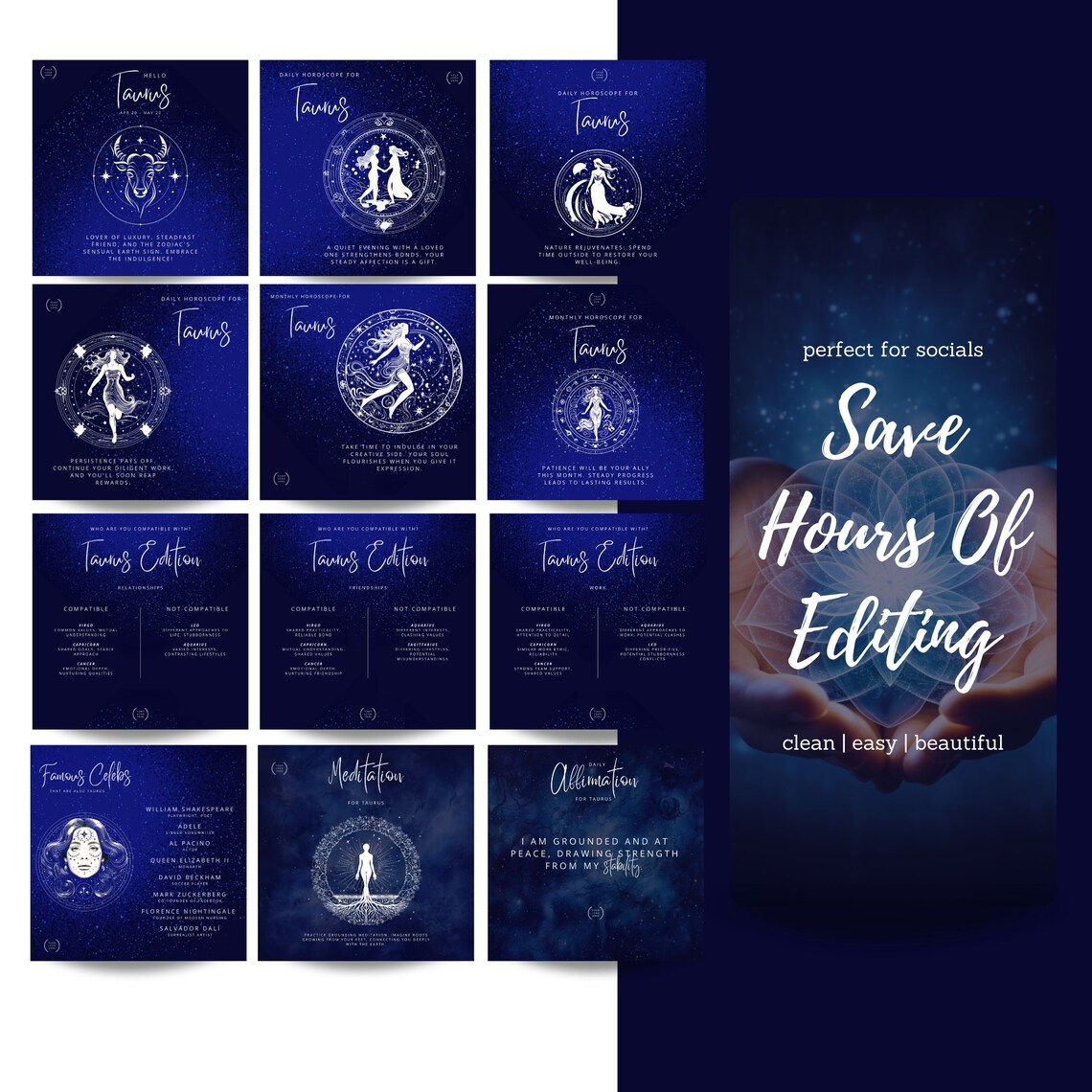 300 Premium Spiritual Instagram Post Templates - Spiritual Instagram ...