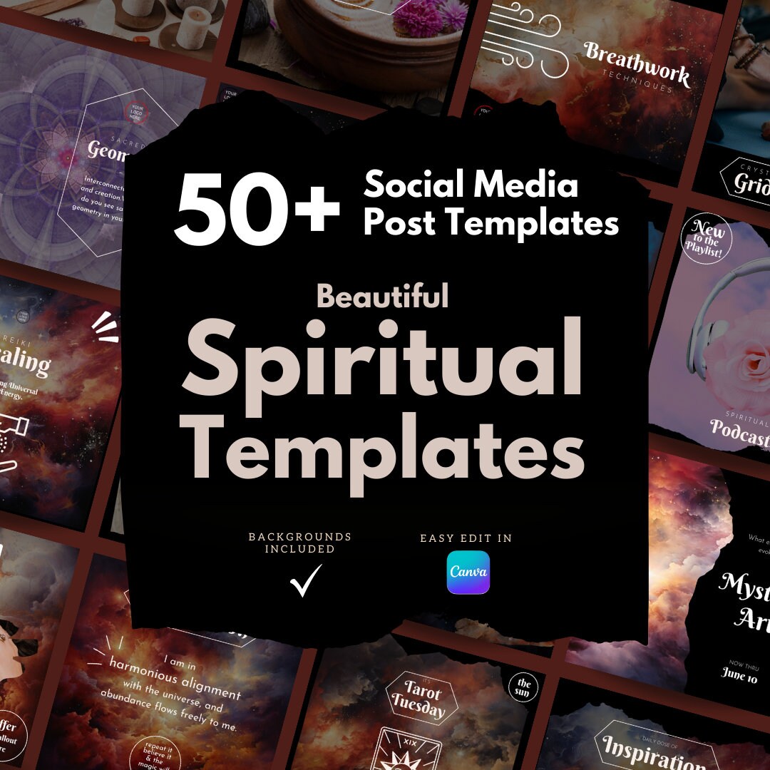 Spiritual Instagram Post Templates - Spiritual Instagram Template ...