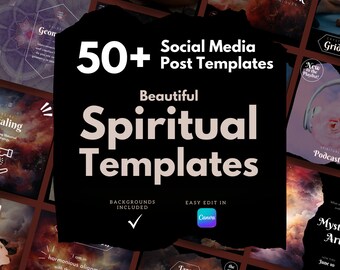 300 Premium Spiritual Instagram Post Templates - Spiritual Instagram ...