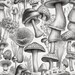 Mushrooms Seamless Tile Pattern - Etsy