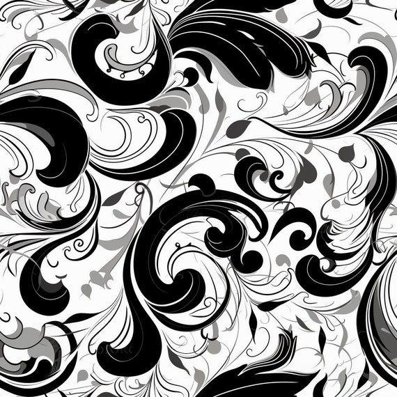 Black Swirl Pattern