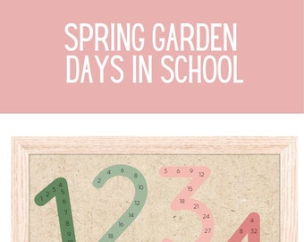 Spring Garden Theme Calendar DIGITAL DOWNLOAD Printable Classroom Decor ...