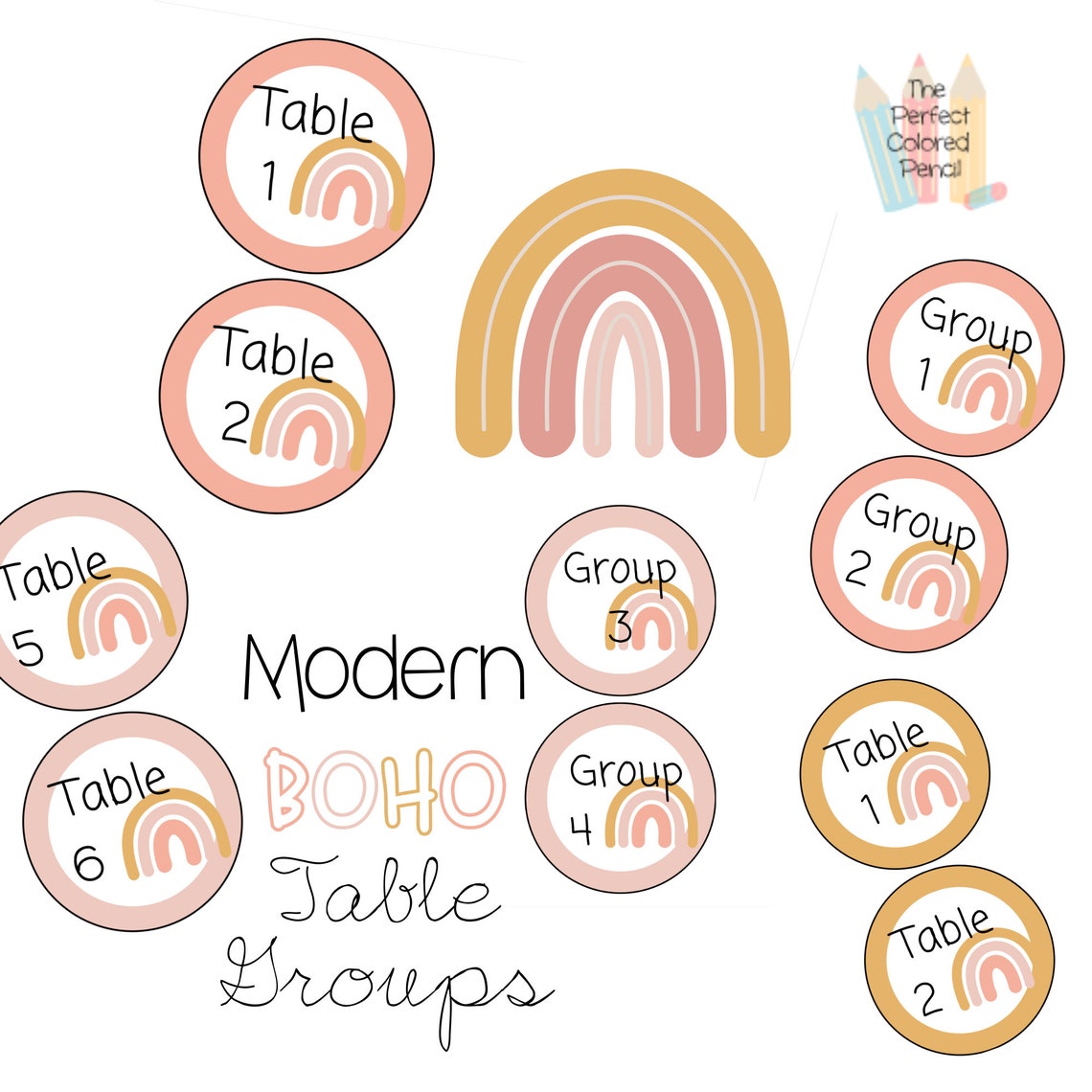 Calm Boho Classroom Decor Table Groups | Easy and Modern Classroom ...