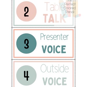 Calm Boho Classroom Voice Levels | Easy and Modern Classroom ...