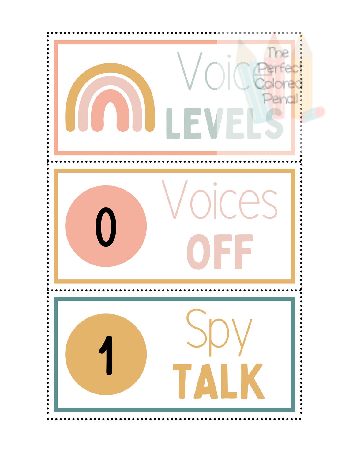 Calm Boho Classroom Voice Levels | Easy and Modern Classroom ...