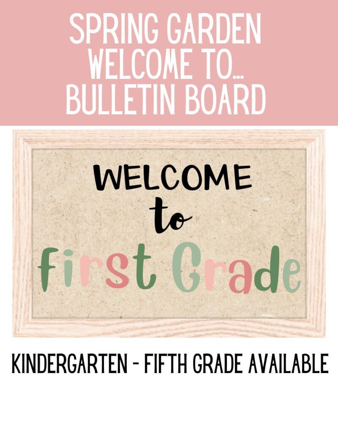 Spring Garden Theme Bulletin Board Welcome to DIGITAL - Etsy